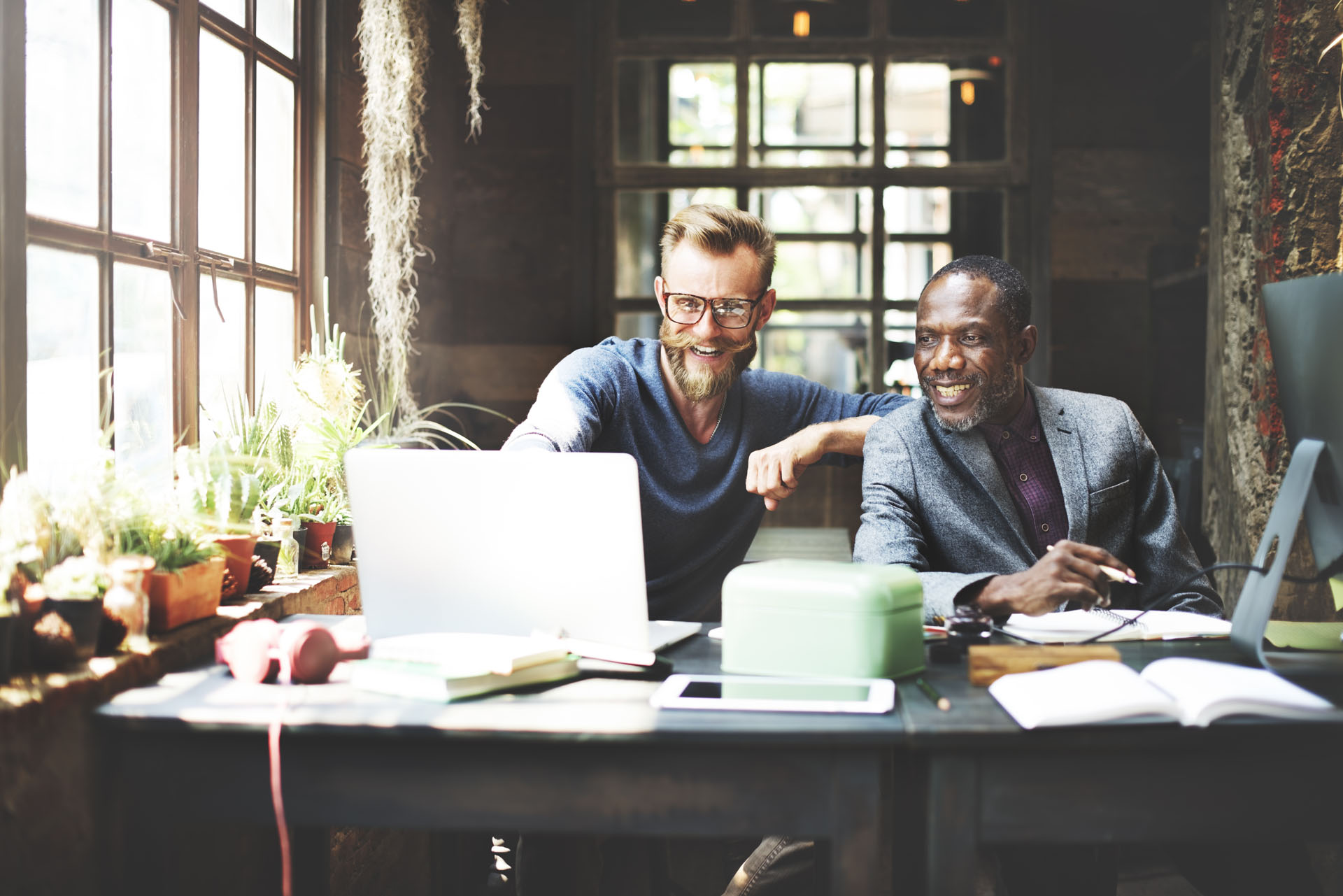 Businessmen Working Determine Workspace Lifestyle Concept – EGSL